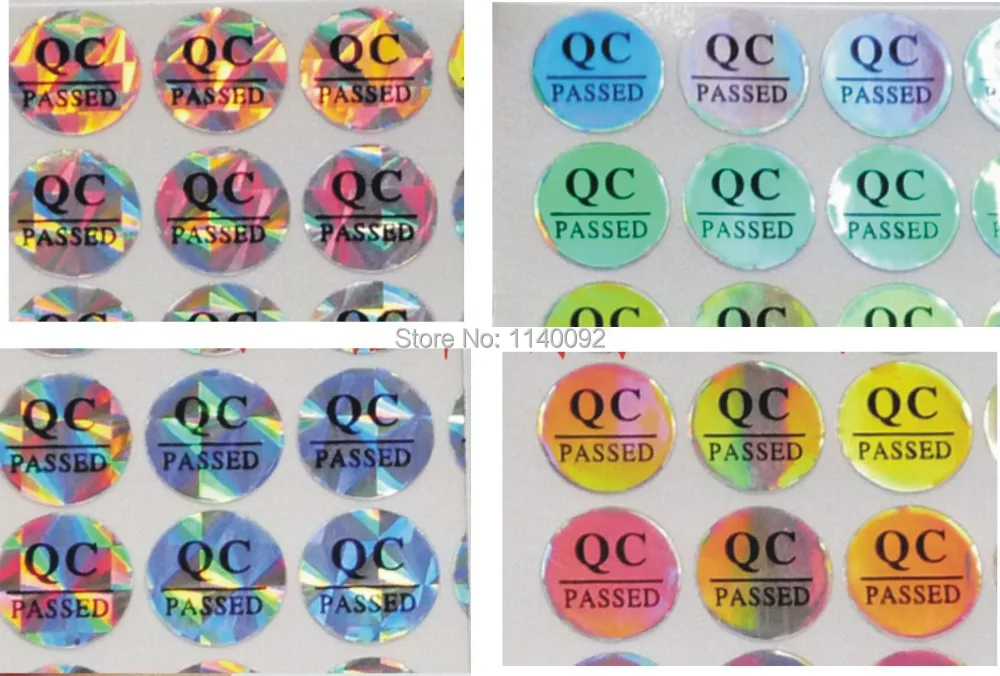 Wholesales Dia. 1cm Qc Label Sticker Custom Sticker Adhensive Qc Passed ...