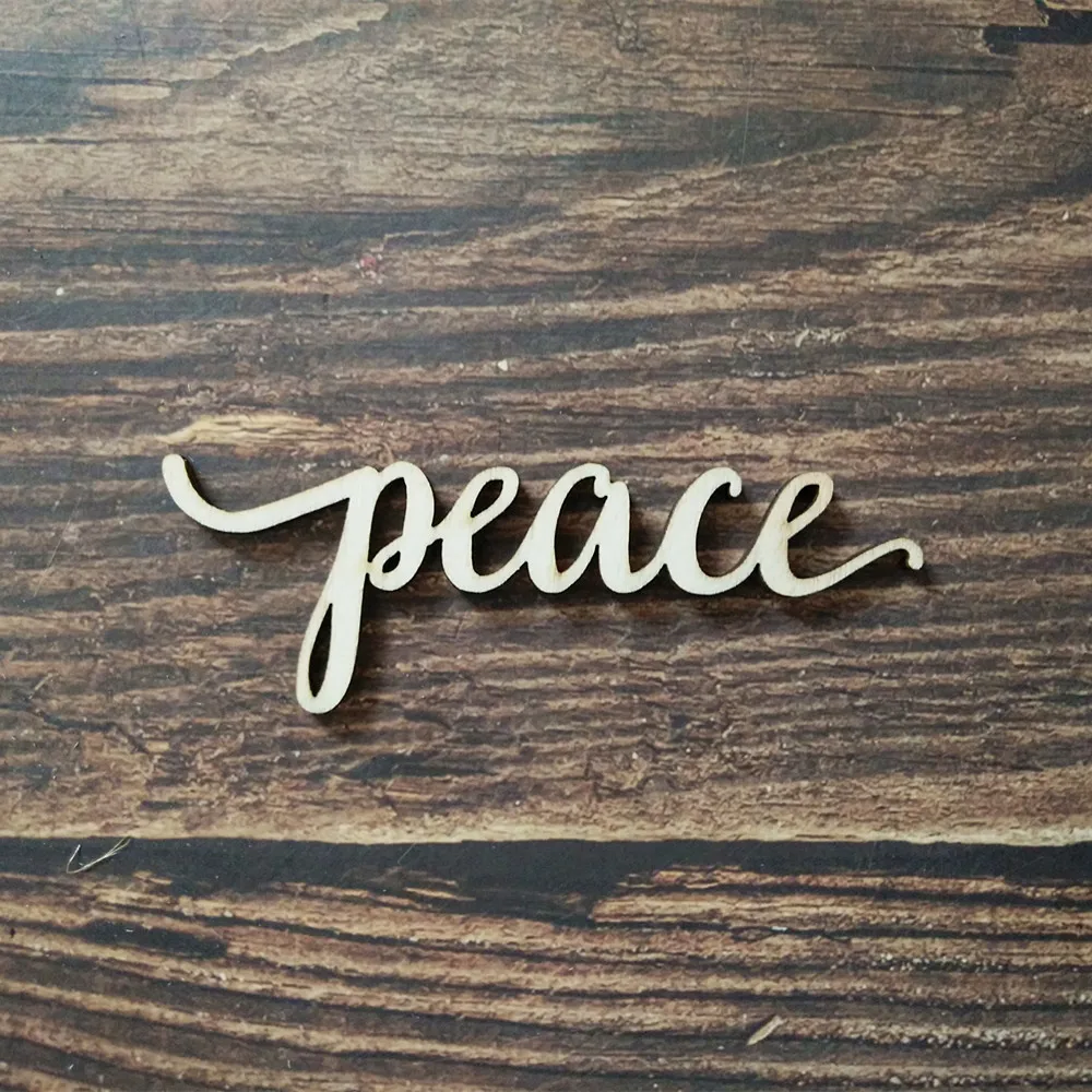 The Word Peace In Cursive
