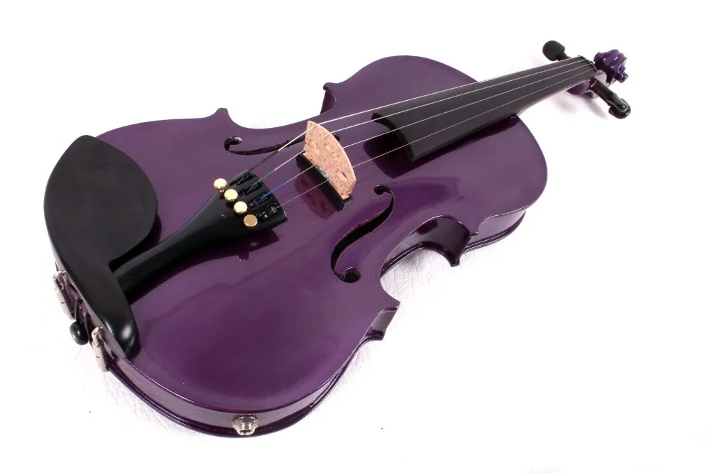 Purple Electric /Acoustic Viola ,free with Case Bow, Maple back,Spruce ...
