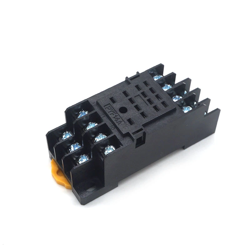 Pyf14a 14 Pin Terminal Relay Socket Base Black For My4nj Base Hh54p Power Relay - Relays ...