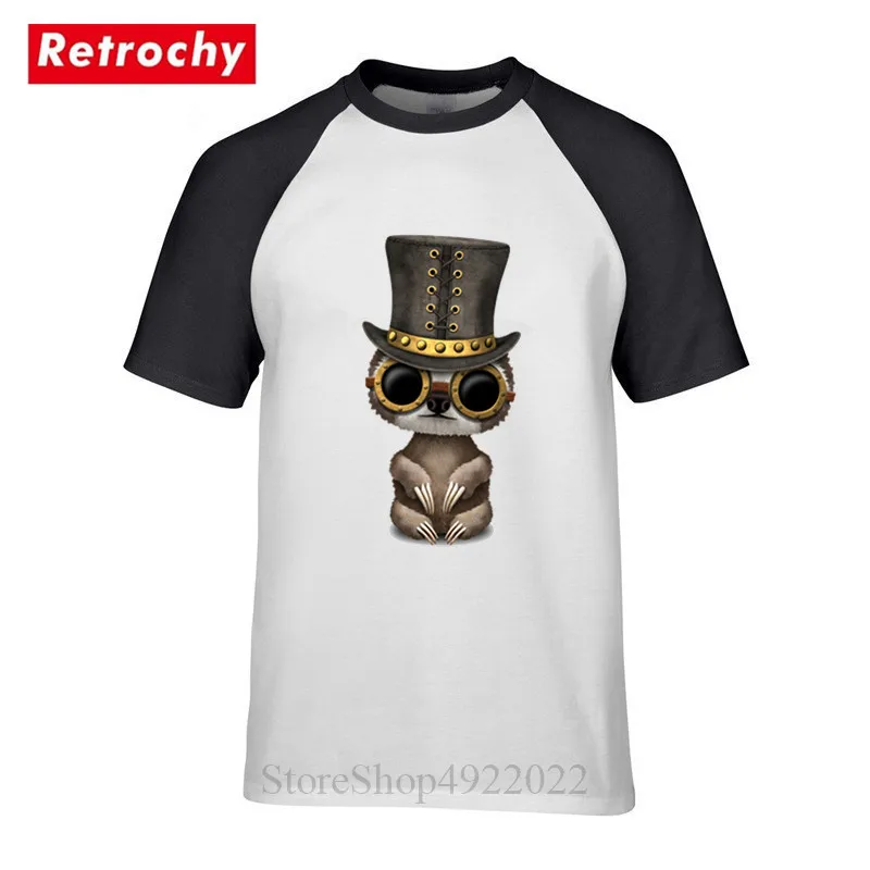 Creative Design Steampunk Baby Sloth T Shirts Funny Sloth The Flash ...