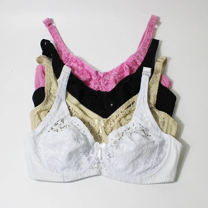 Large Size cotton Bras For Women D E F cup thin bralette Big Size ...