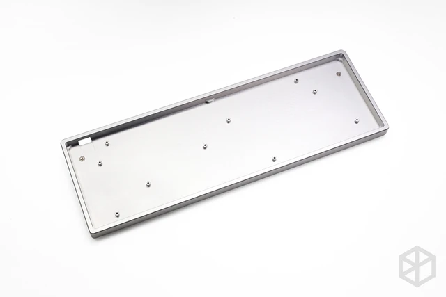 Anodized Aluminium flat case with metal feet for custom mechanical ...