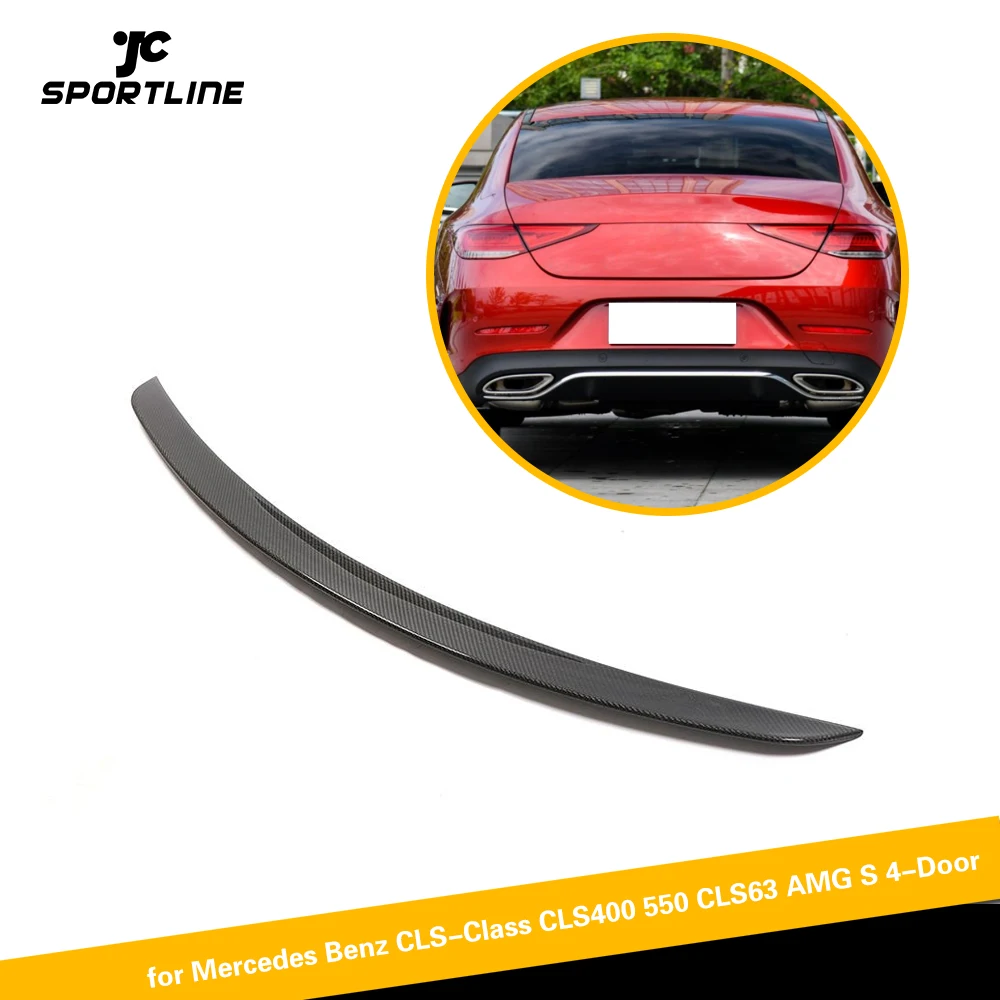 Real Carbon Fiber Rear Trunk Spoiler for Mercedes Benz CLS Class CLS400 ...