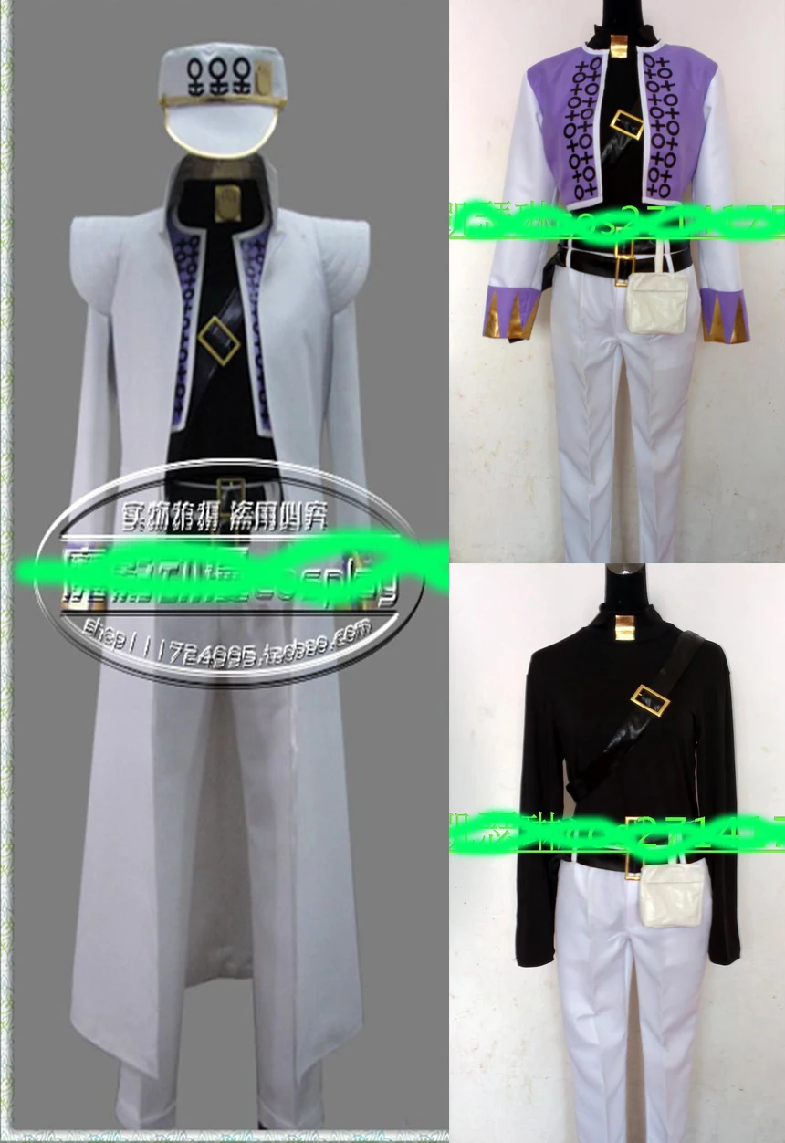 Fashion NEW JoJo's Bizarre Adventure Jotaro Kujo Uniform Cosplay ...