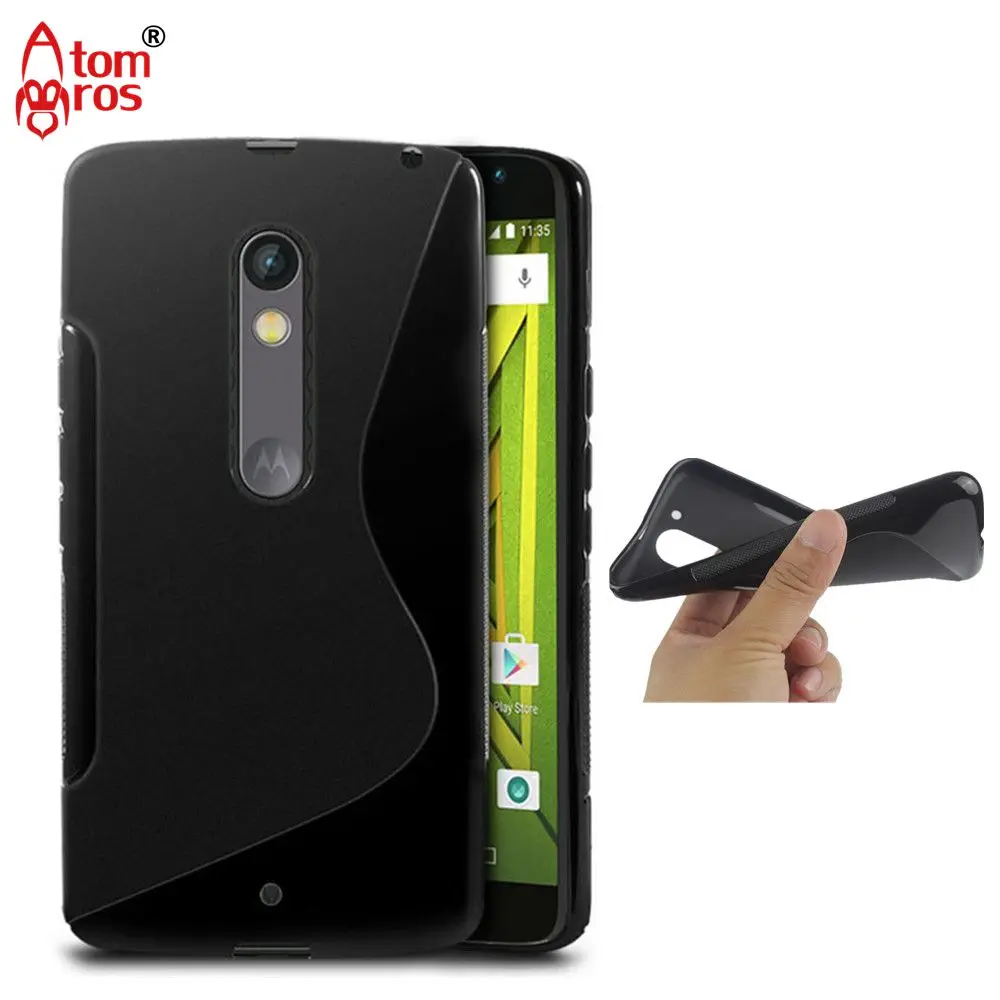Rubber Soft Silicone TPU Cover Case For Motorola Moto X Play / Droid X ...