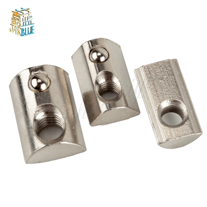 20 PCS/10 PCS M3 M4 M5 M6 M8 T Frühling Mutter Halbe Runde Elastizität ...