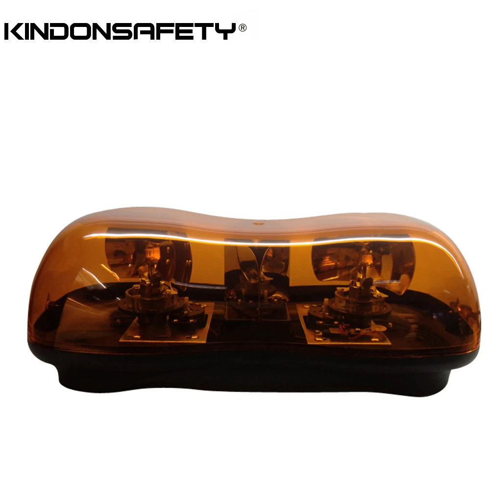 Free shipping 46W Halogen rotating mini lightbar amber warning minibar ...