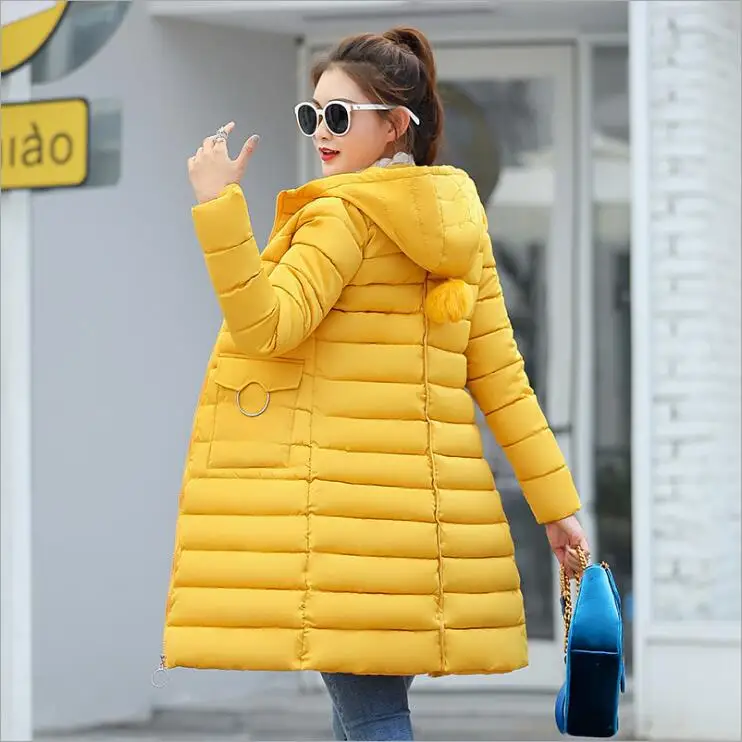 2018 Winter Jacket New Fashion Women Down jacket Slim Large size Hooded ...