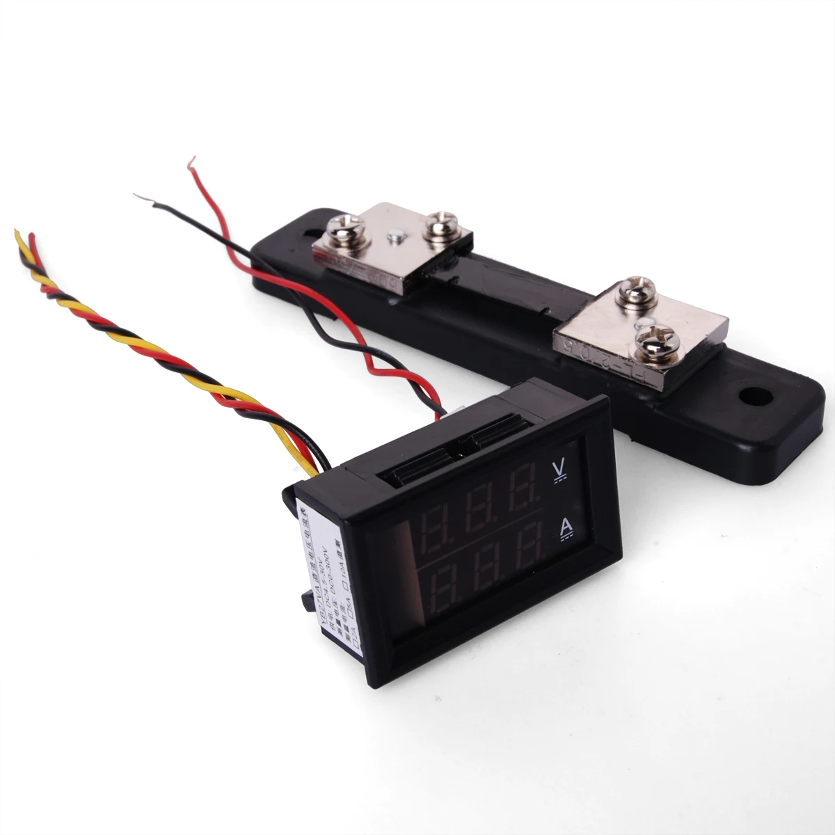 0 300V 50A DC Digital LED Voltmeter Ammeter Amp Volt Tester Meter shunt ...