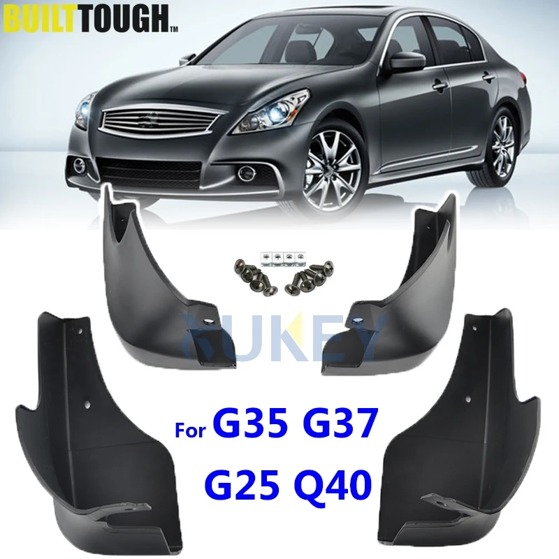 Car Mudflaps For Infiniti V36 G25 G35 G37 Q40 2007 - 2015 Mud Flaps Splash Guards Mudguards Flap ...