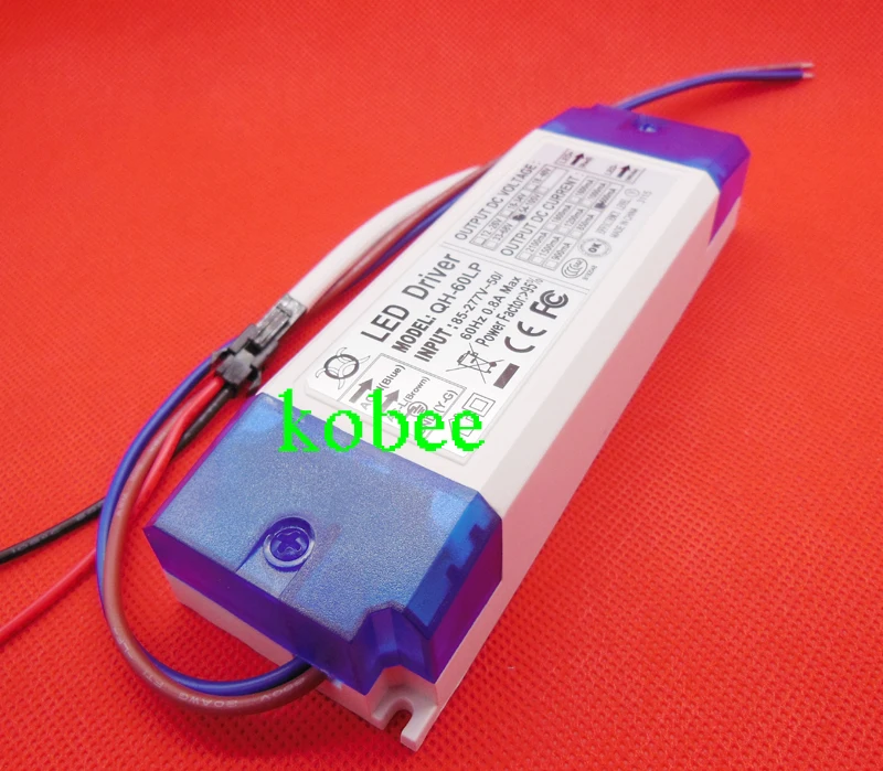 2 Pieces 40W 50W 60W LED Driver 18 30x3W 600mA DC54 105V High Power LED ...