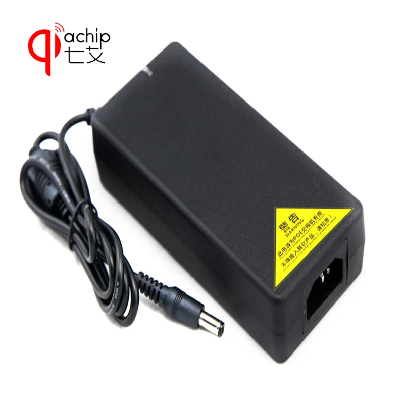 Professional POE power supply AC/DC Power Adapter Input 110 265VAC 47 ...
