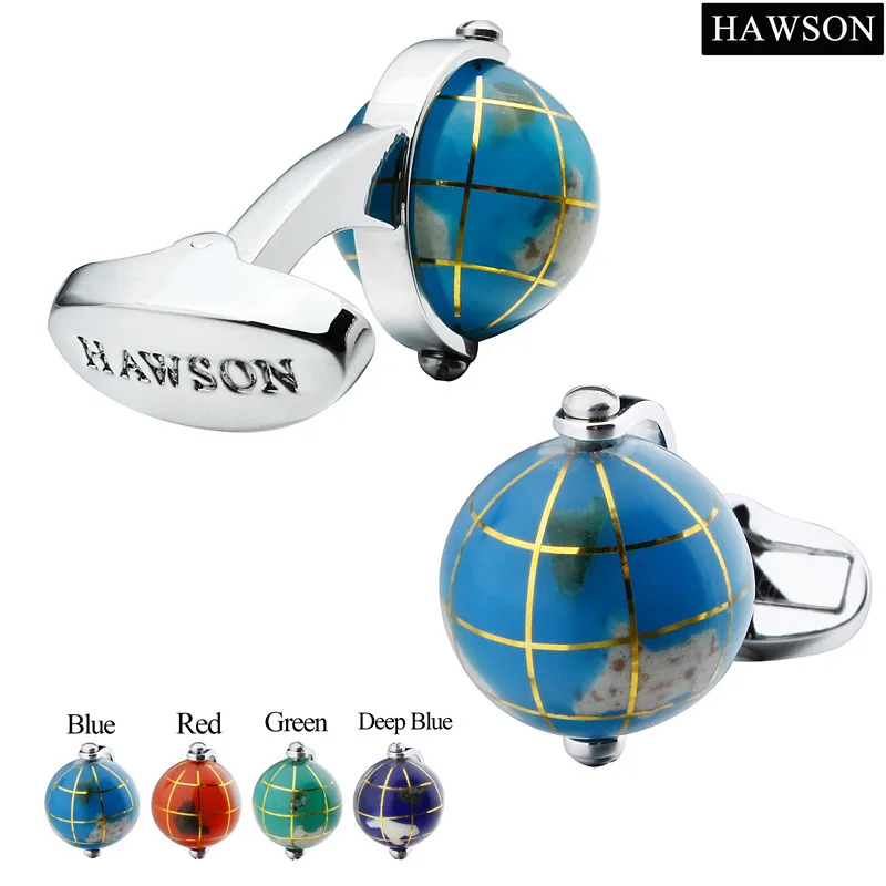 ที่น่าสนใจวิ่ง Global Cufflinks HAWSON ยี่ห้อ Blue World Cuff Links ...