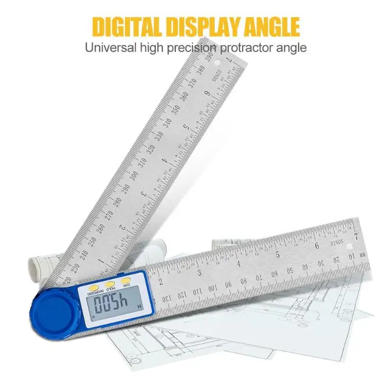 1PC 200mm Digital Protractor Inclinometer Goniometer Ruler Level ...