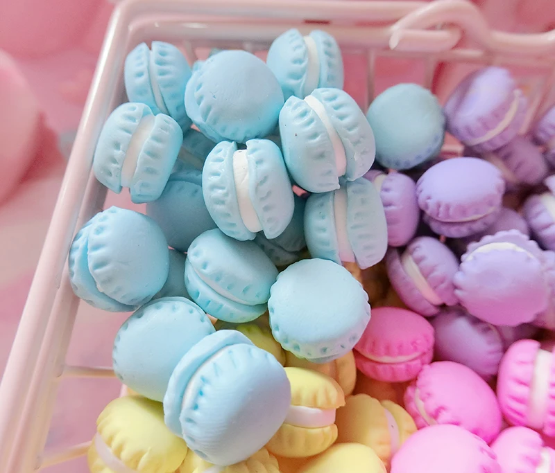 20PCS Simulation Macaron Pretend Toys Macaron Food Squishy Super Slow ...