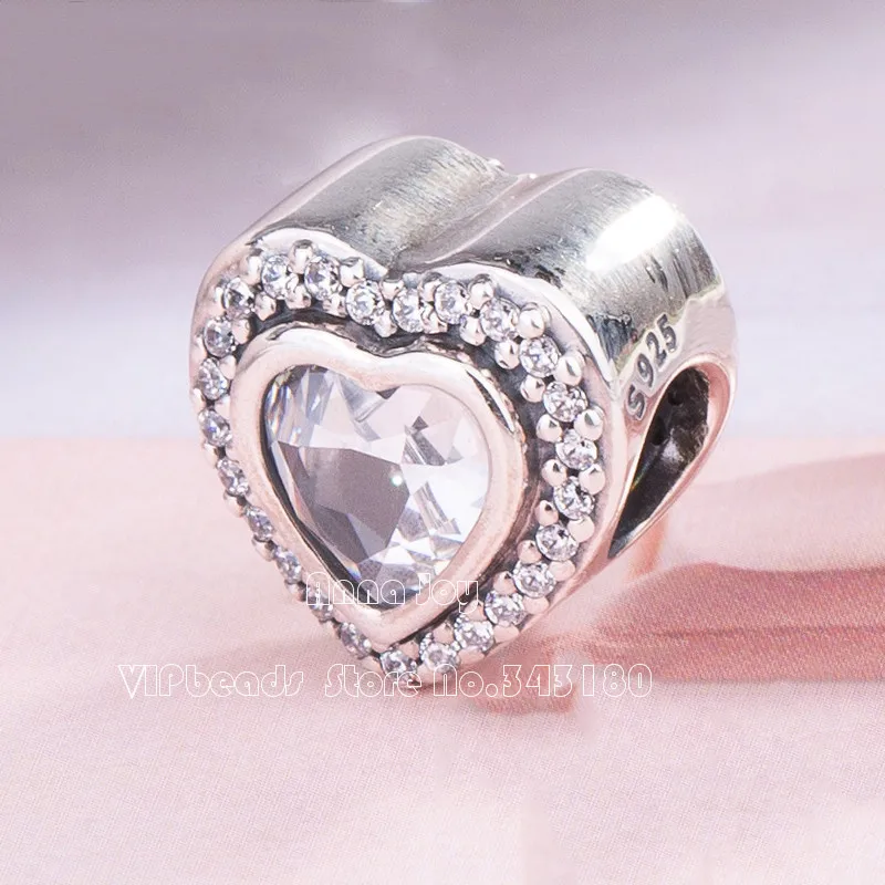 Alissa 2018 Autumn NEW Sterling Silver beads Sparkling Love charms With ...