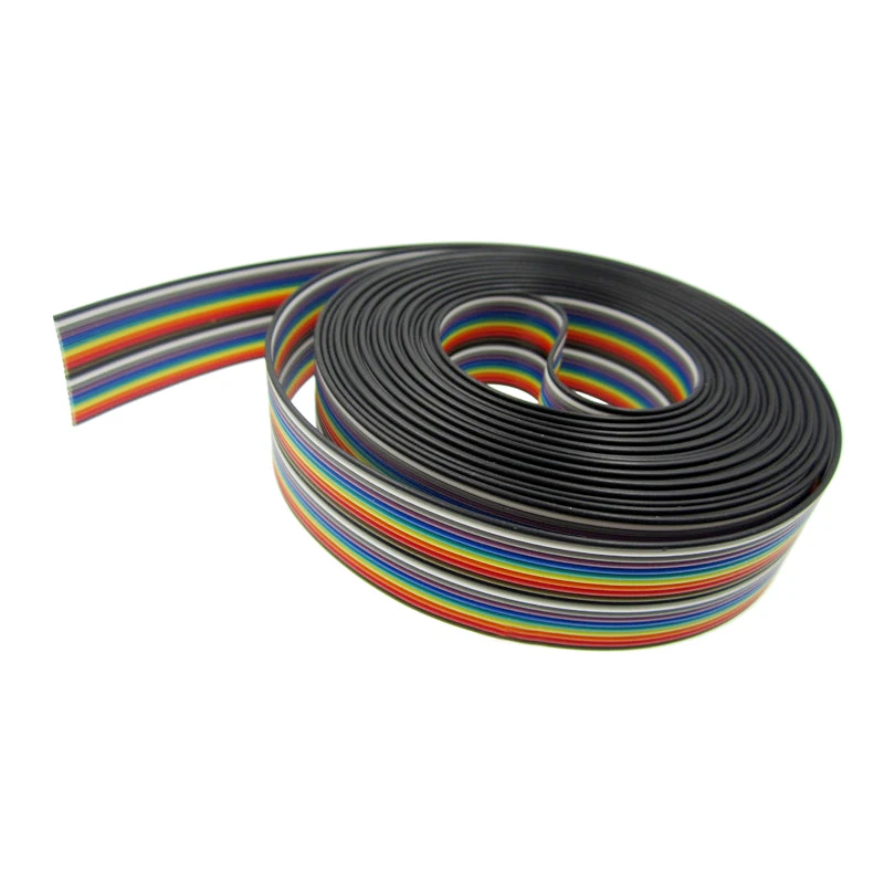 ribbon cable 20 WAY Flat Color Rainbow Ribbon Cable wire Rainbow Cable ...