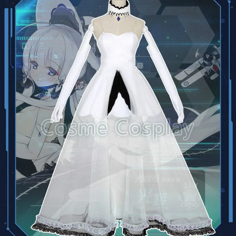 Cos Game Azur Lane Bilibili Cosplay Costume Girl Cosplay White Hot ...