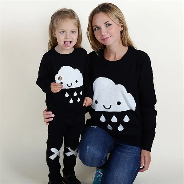 Family-Matching-Outfits-mother-and-daughter-sweater-Family-fitted-baby ...