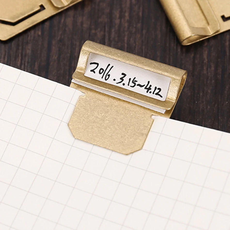 New Paperclip Metal Clips 6pcs/lot Retro Copper Bookmark Metal Brass ...