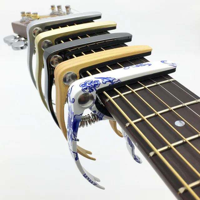 Spring Clamp Capo PLUS - Metal Body in 5 Colors with Bridge Pin Puller ...