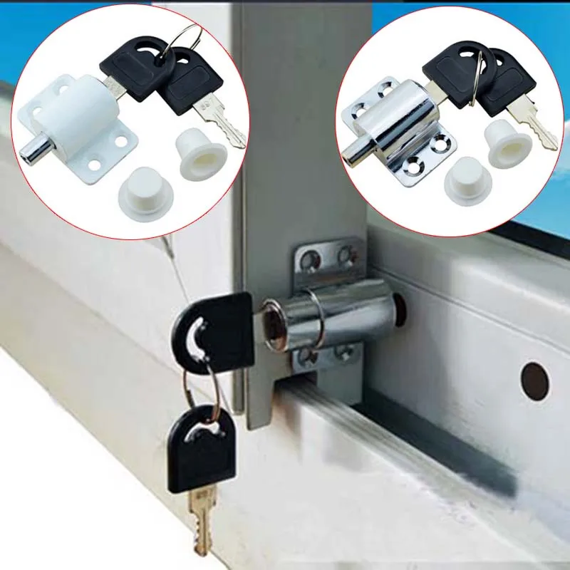 DHL Free Shipping + 200PCS/lot sliding door and windows locks, aluminum ...