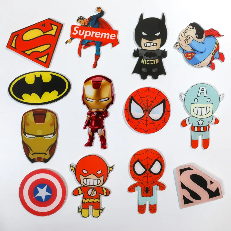 Kitchen & Dining Refrigerator Magnets Handmade 4 Pcs Super Hero Captain ...
