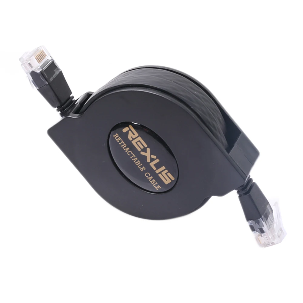 Retractable Flexible Flat CAT 6 RJ45 Network Ethernet Patch Cable For ...
