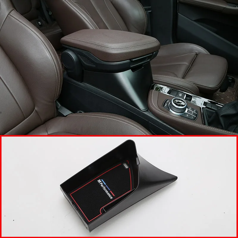 Car Center Armrest Storage Box Container Tray For BMW X1 F48 2016-2019 ...
