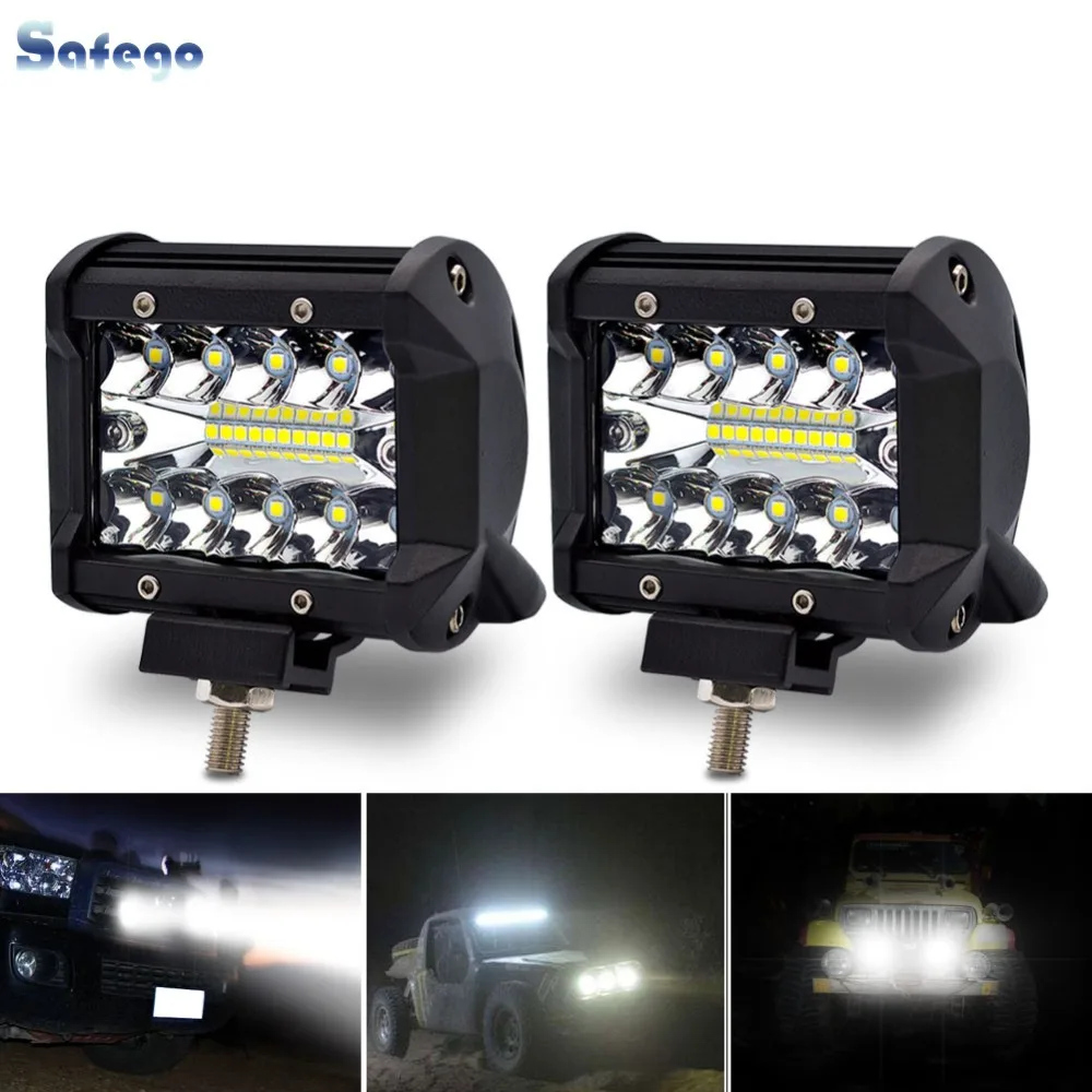 Safego-LED-Bar-4-Inch-60W-Led-Work-Light-Bar-Motorcycle-Barra-For ...