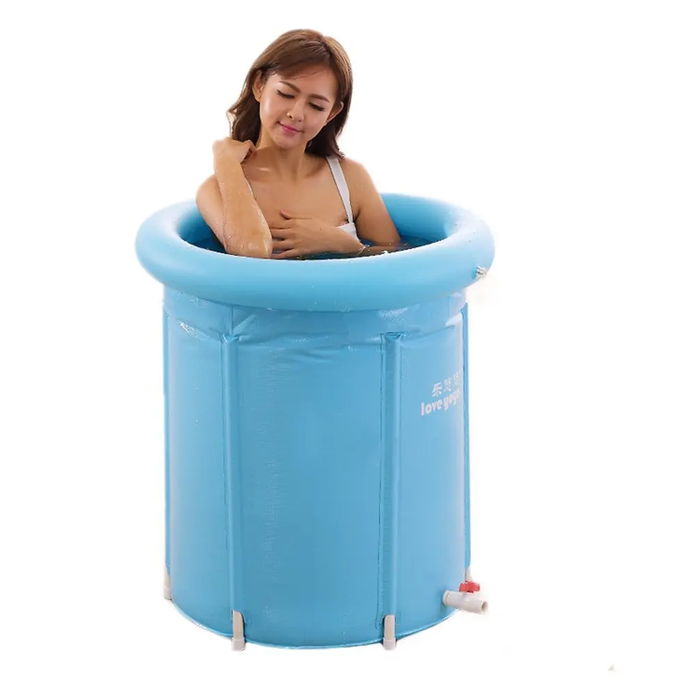 Inflatble Banheira Adulto E Bebê SPA portátil Banheira Dobrável Tamanho Grande Azul|foldable ...