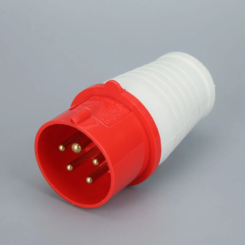 16a Ip44 5 Pin 3p+e+n Industrial Site Plug Sockets 380~415v Male/female ...