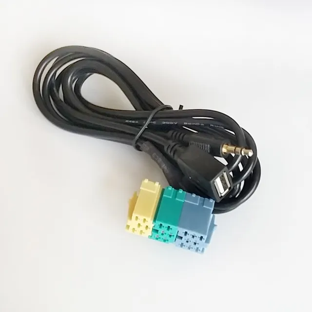 Biurlink Auto Radio MINI ISO 20Pin Port AUX Usb eingang Stecker AUX USB Audio Kabel Adapter fur Hyundai KIA AliExpress