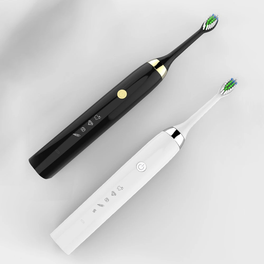 New Electric Toothbrush Smart Electronic Power 5 Modes USB Rechargeable ...