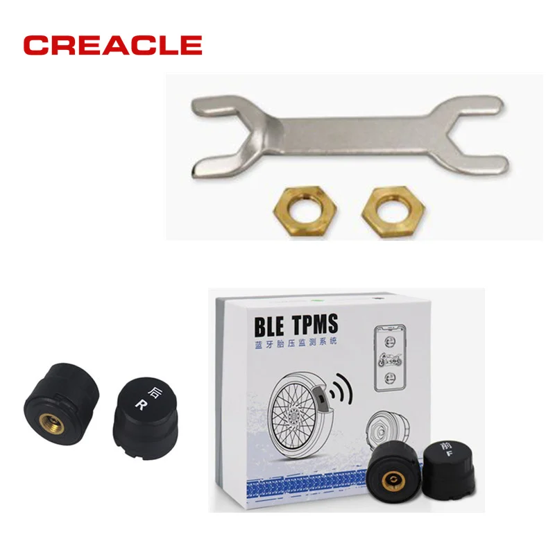 Best New Moto Tpms Ble Tpms Motorcycle Bluetooth40 Monitoring 2 External Sensors For Ios 