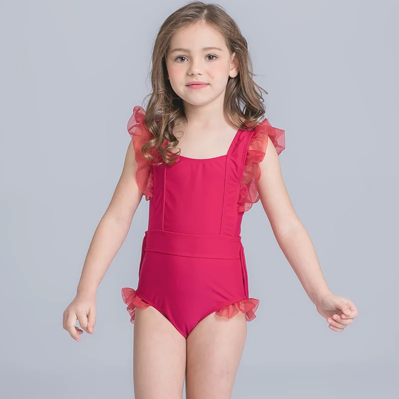 Muzhidou Bikini Kinder Nette Kinder Bikini Badeanzug Spitzedekoration Badeanzug Bademode Kinder