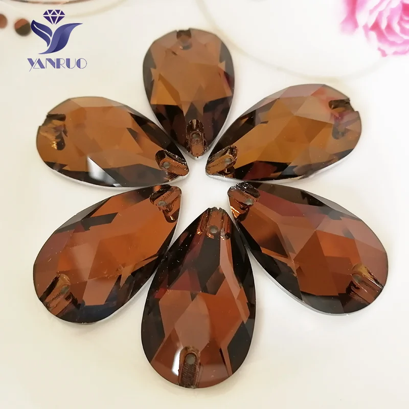 Drop Light | Rhinestones - 3230 Drop Light Topaz Sew Crystal Flatback ...