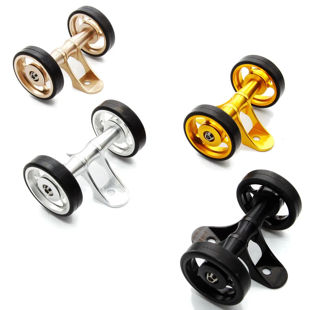 bike Ultralight Fender Wheels Cycling Fender Double Wheels for Brompton ...