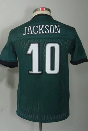 #10 DeSean Jackson Kids Youth Game Team Green Football Jersey|football ...