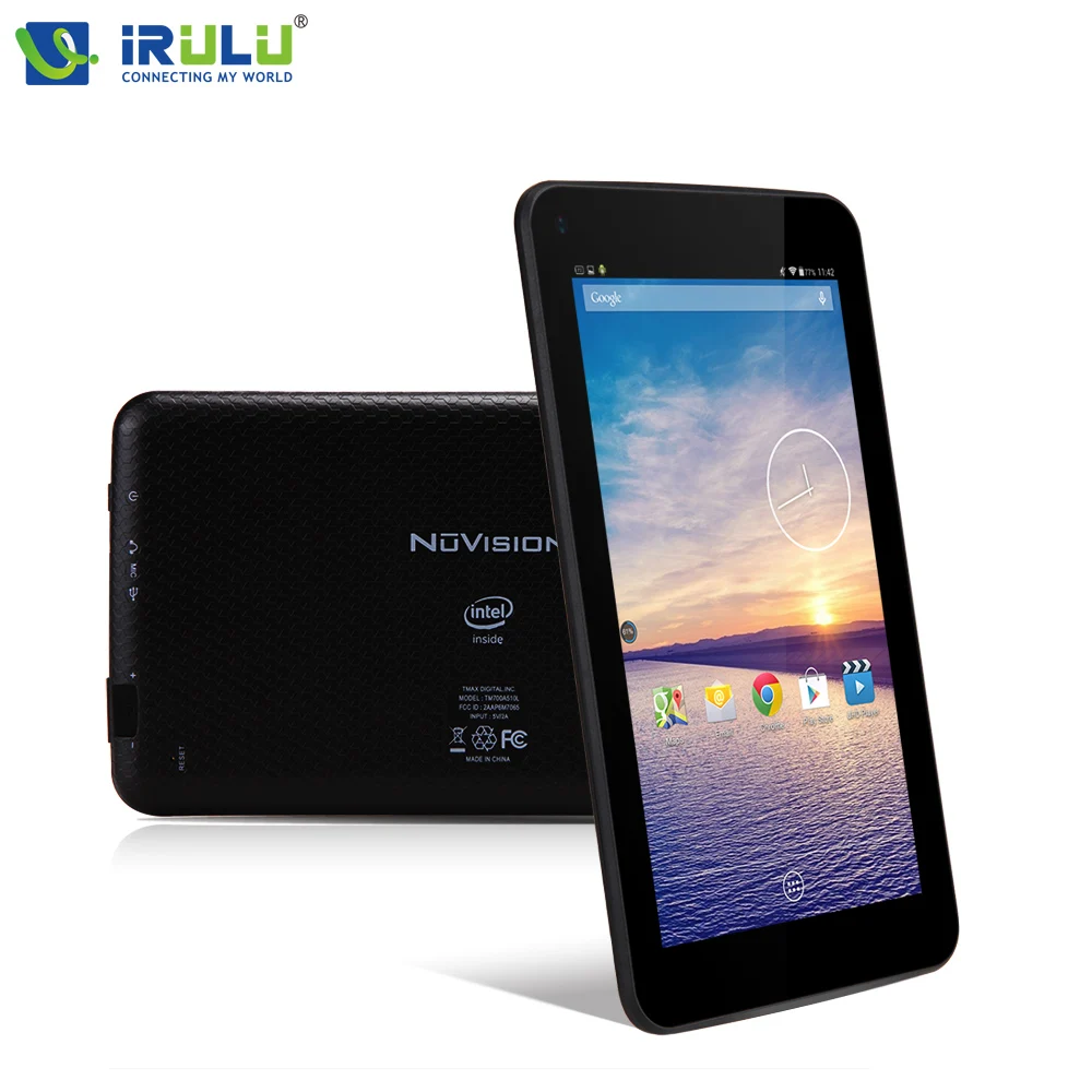 New Arrival iRULU NUVISION 7'' Tablet PC 1024*600 Android 5.0 Quad Core ...