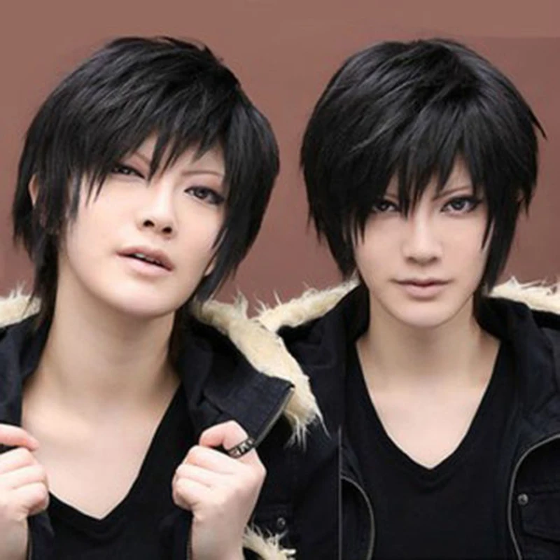 Newest Style Short Black Male Cosplay Wig For Handsome Men Popular Japanese Costume Party Male