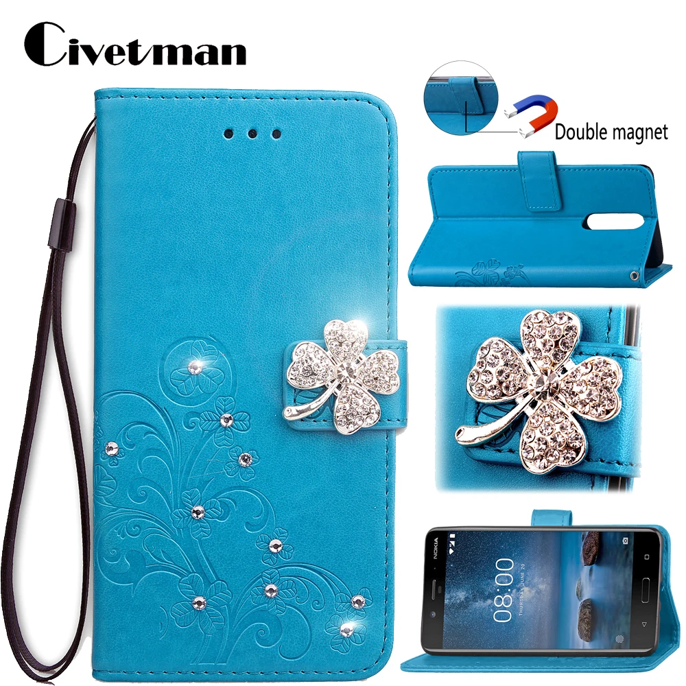 Cover Phone Case For Nokia 8 Eight Nokia8 5.3 inch Flip PU Leather TPU ...