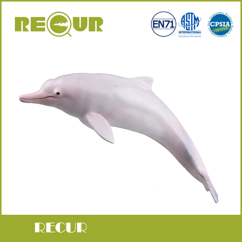 Recur Toys Chinese White Dolphin Sea Life Model Highly Detailed Soft ...
