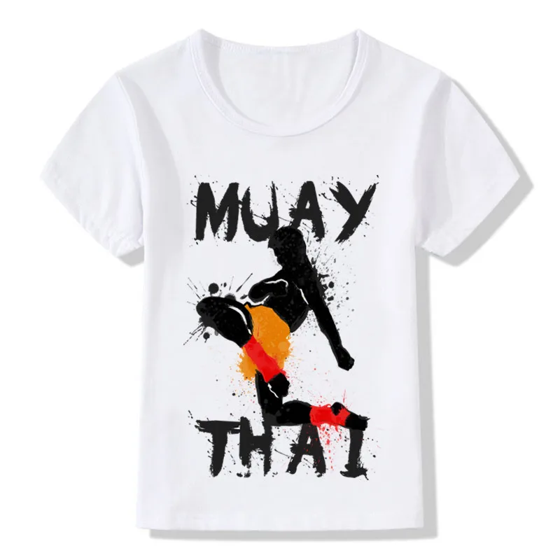 Ultimate Fighting Muay Thai Hardcore Fight Design Children's T-shirts ...