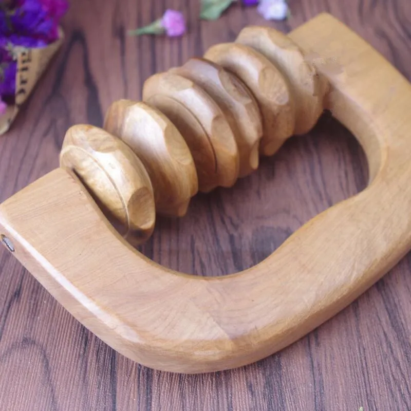 2pcs Vietnam Fragrant Wood Handheld Roller Massager Foot Back Body