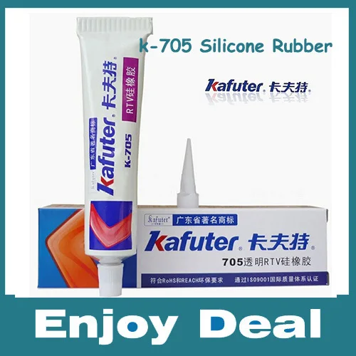 Free shipping Genuine Kafuter k 705 RTV Silicone Rubber Electronic Glue Sealant Transparent ...