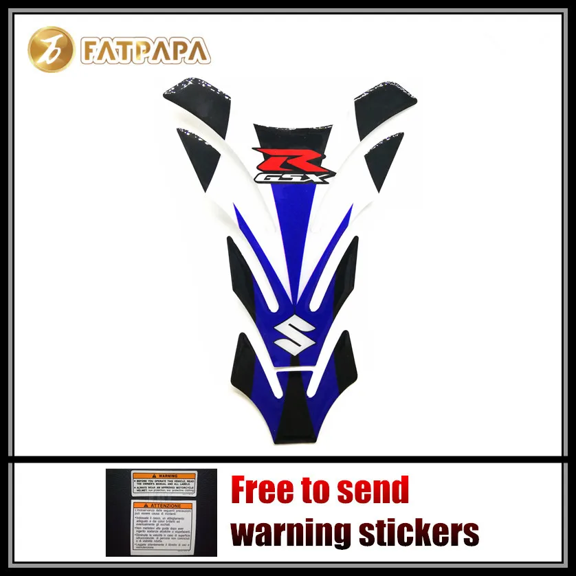 Motorcycle 3D Reflective Fuel Tank Sticker Applique For SUZUKI GSXR600 ...