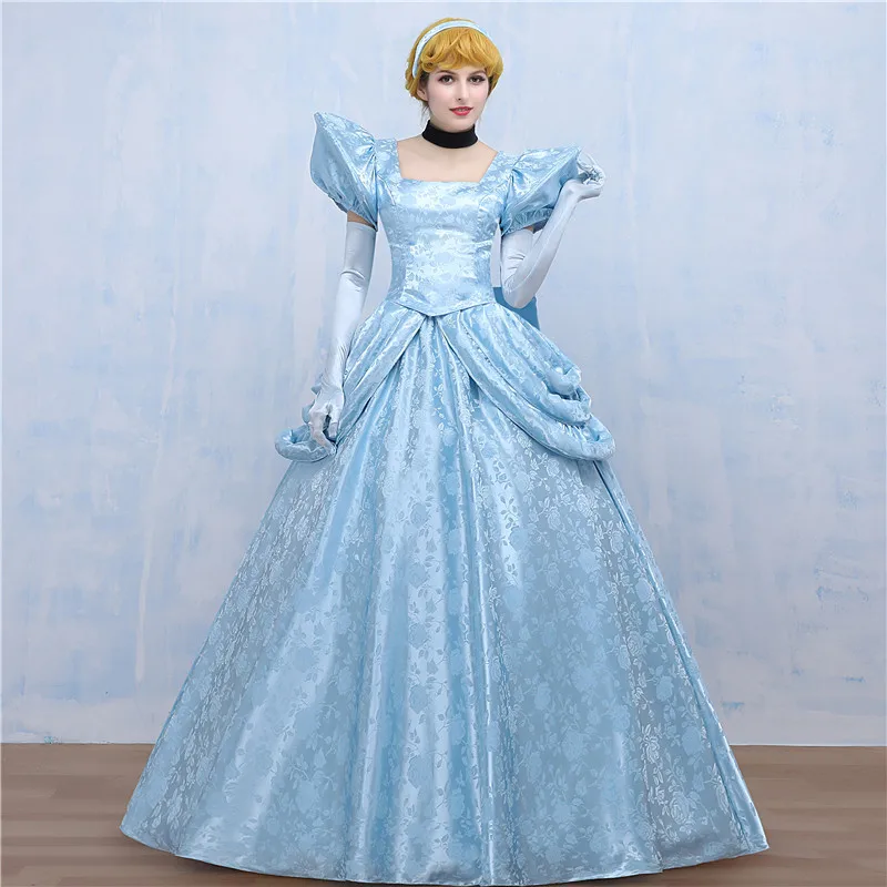 New Cosplay Comic Cinderella Cindy Princess Dress Costume For female ...