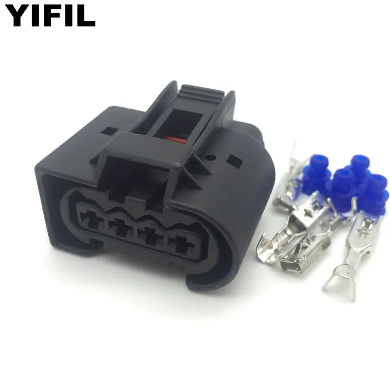 5 pçs/lote 4 pinos/way fêmea bobina de ignição alta pressão saco plug ...